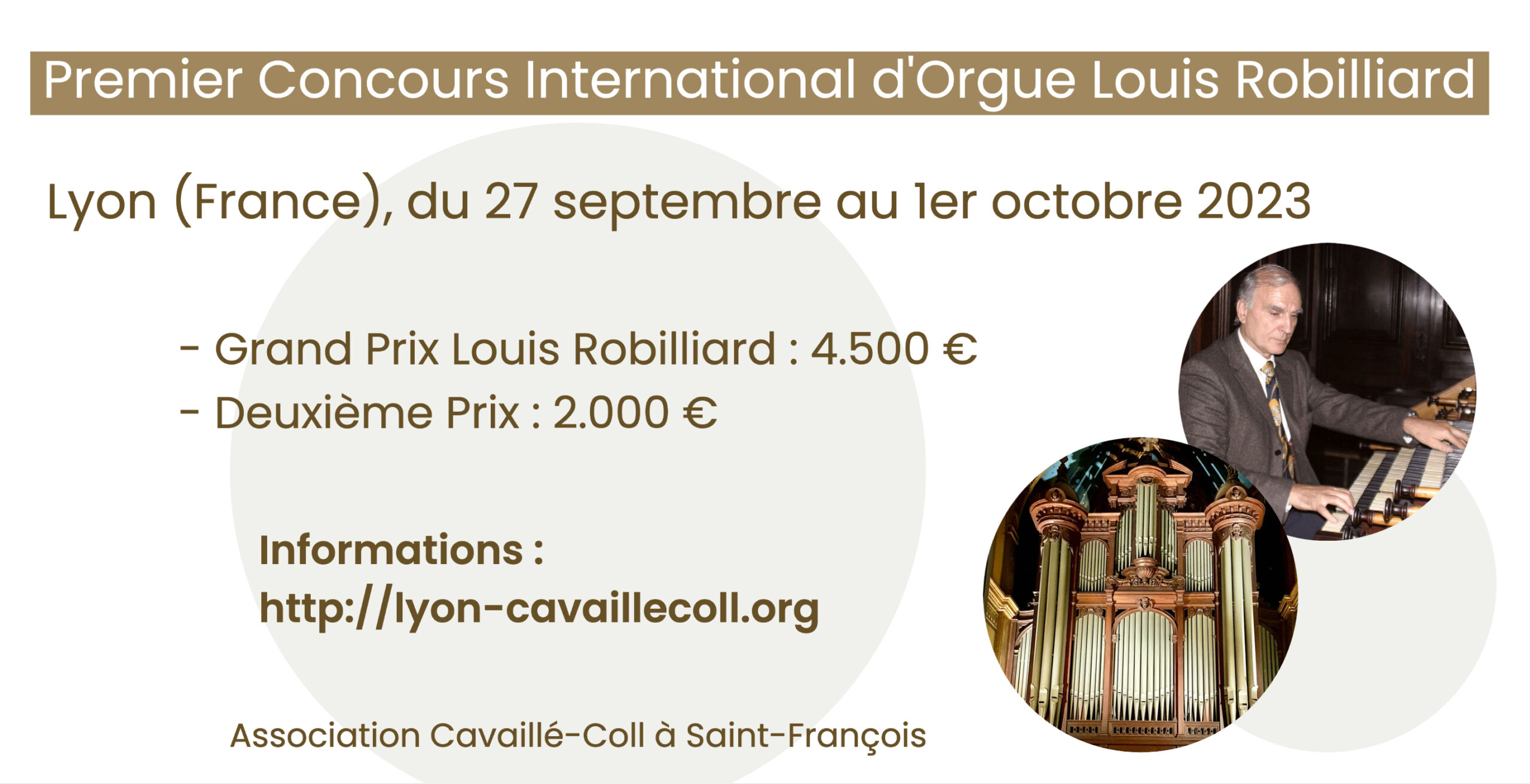 PREMIER CONCOURS INTERNATIONAL D’ORGUE LOUIS ROBILLIARD - Association ...